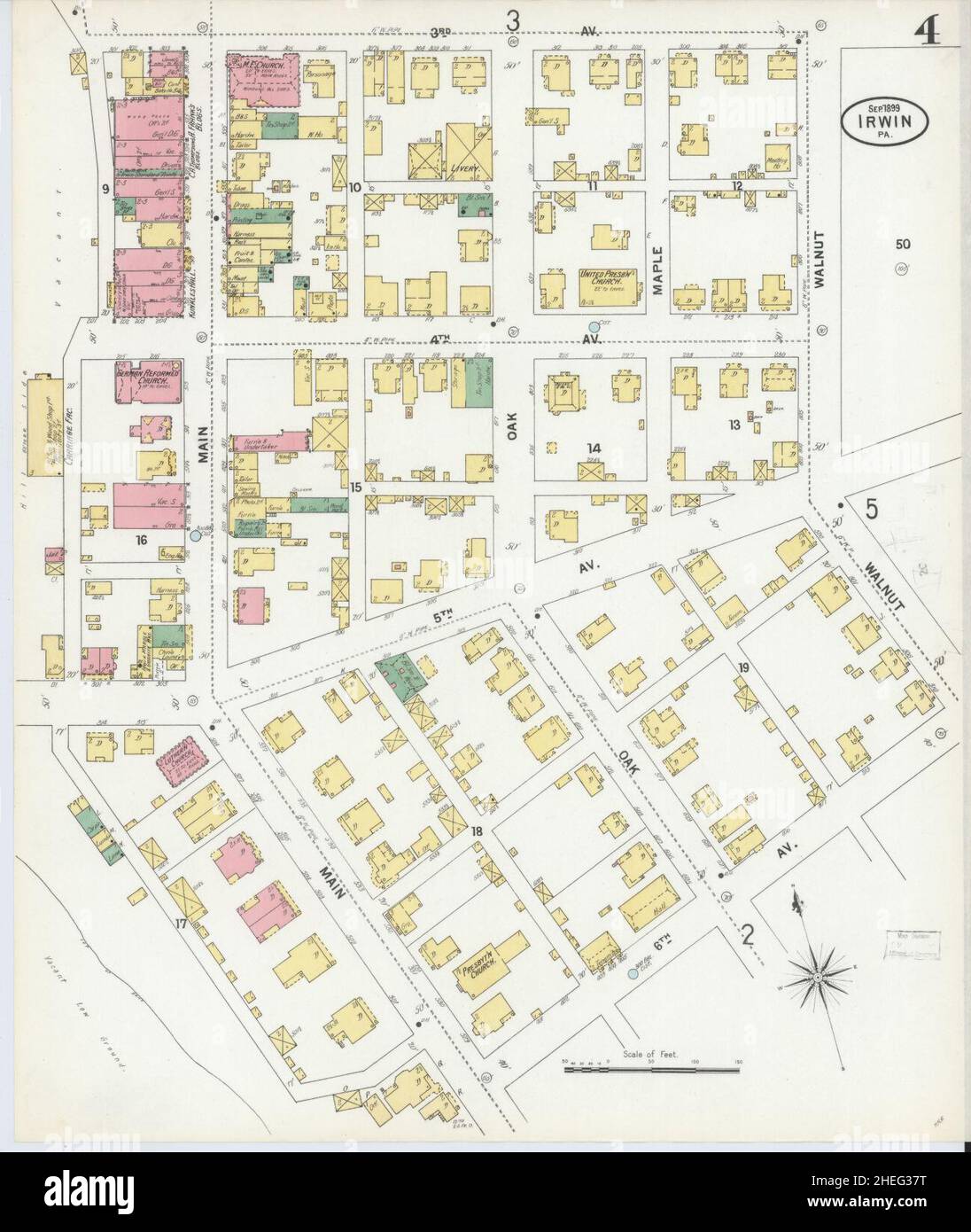 Irwin pennsylvania map hi-res stock photography and images - Alamy