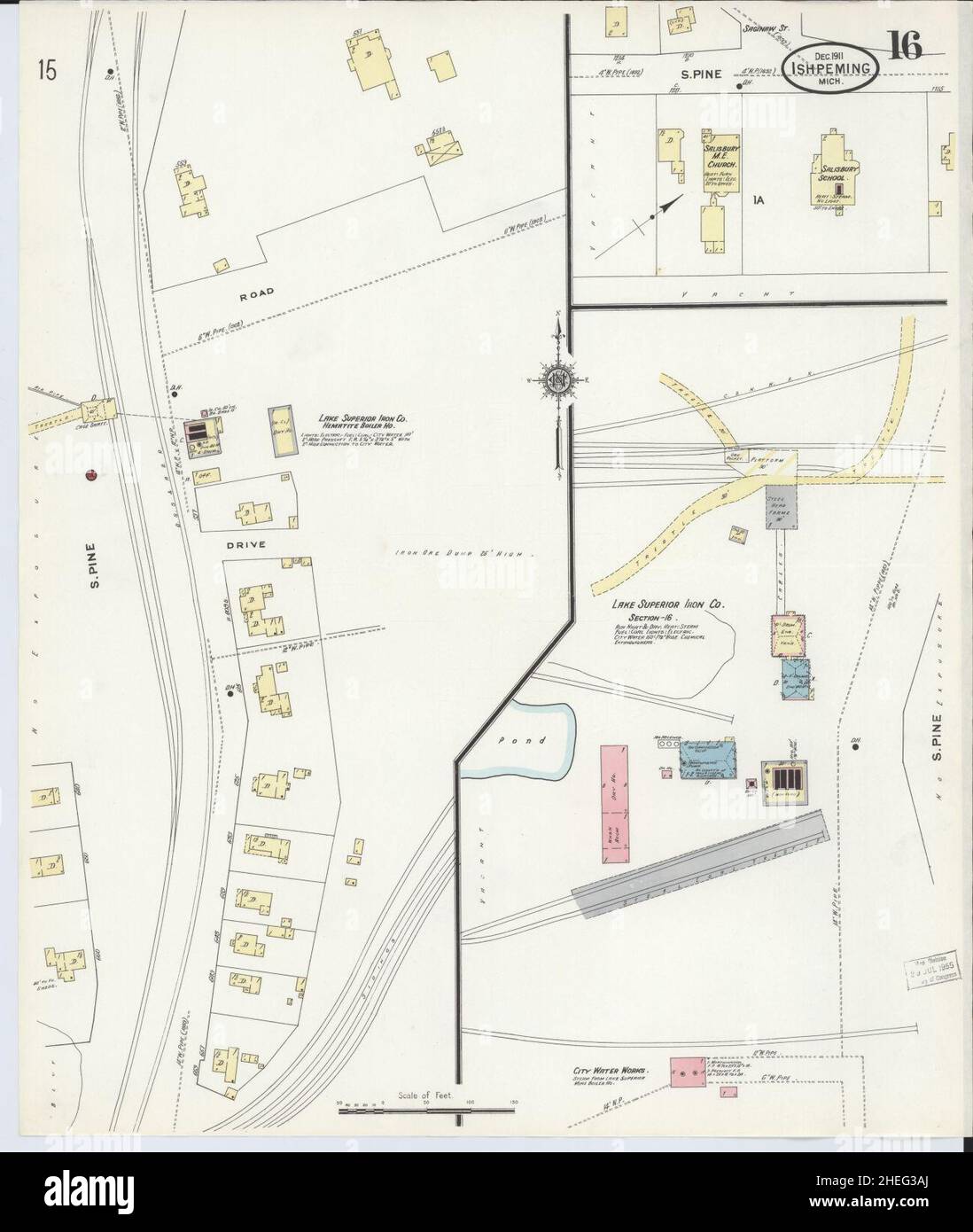 Sanborn Fire Insurance Map from Ishpeming, Manquette County, Michigan ...