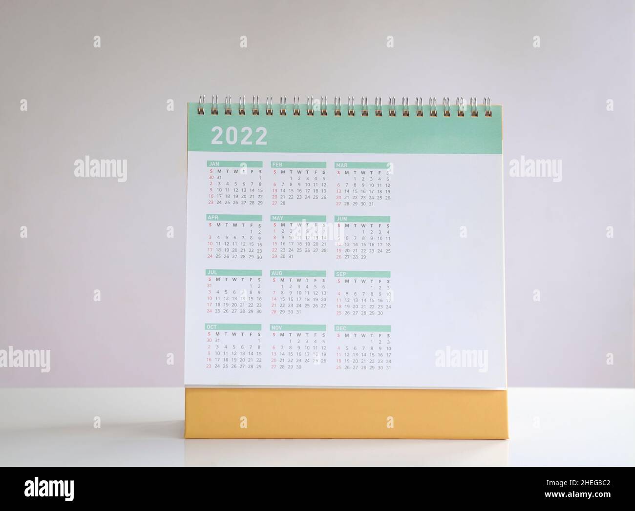 Yearly calendar design hi-res stock photography and images - Alamy