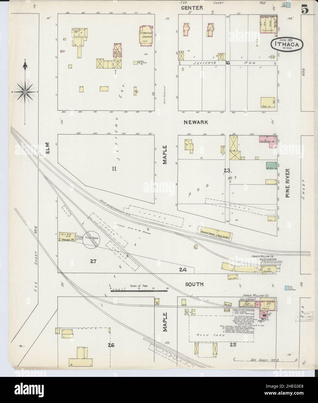 Map of ithaca hi-res stock photography and images - Alamy