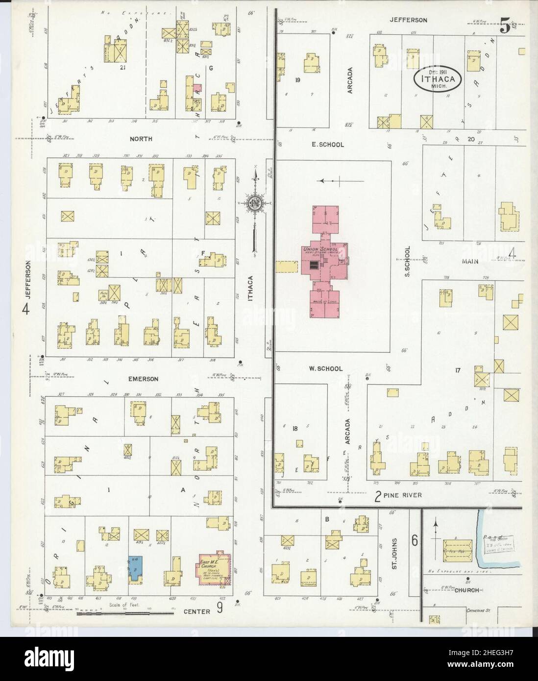 Map of gratiot hi-res stock photography and images - Alamy