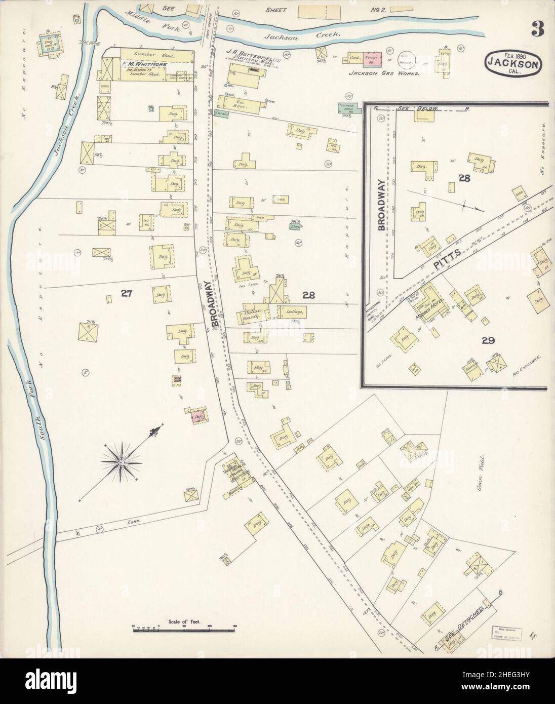Amador county map hi-res stock photography and images - Alamy