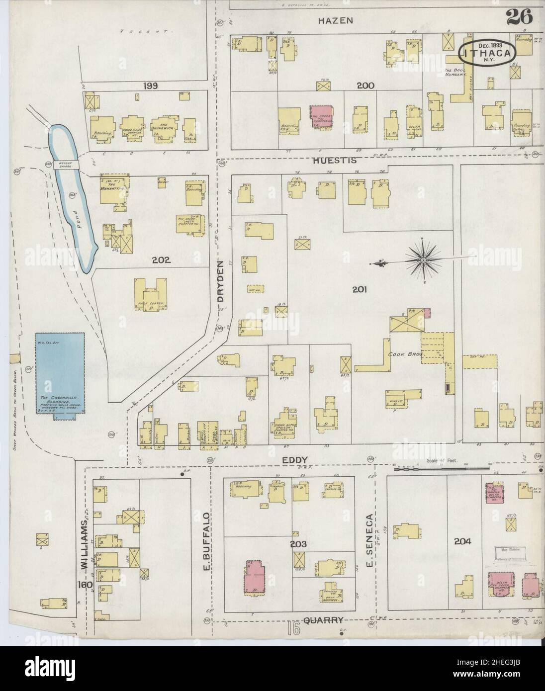Map of ithaca new york hi-res stock photography and images - Alamy