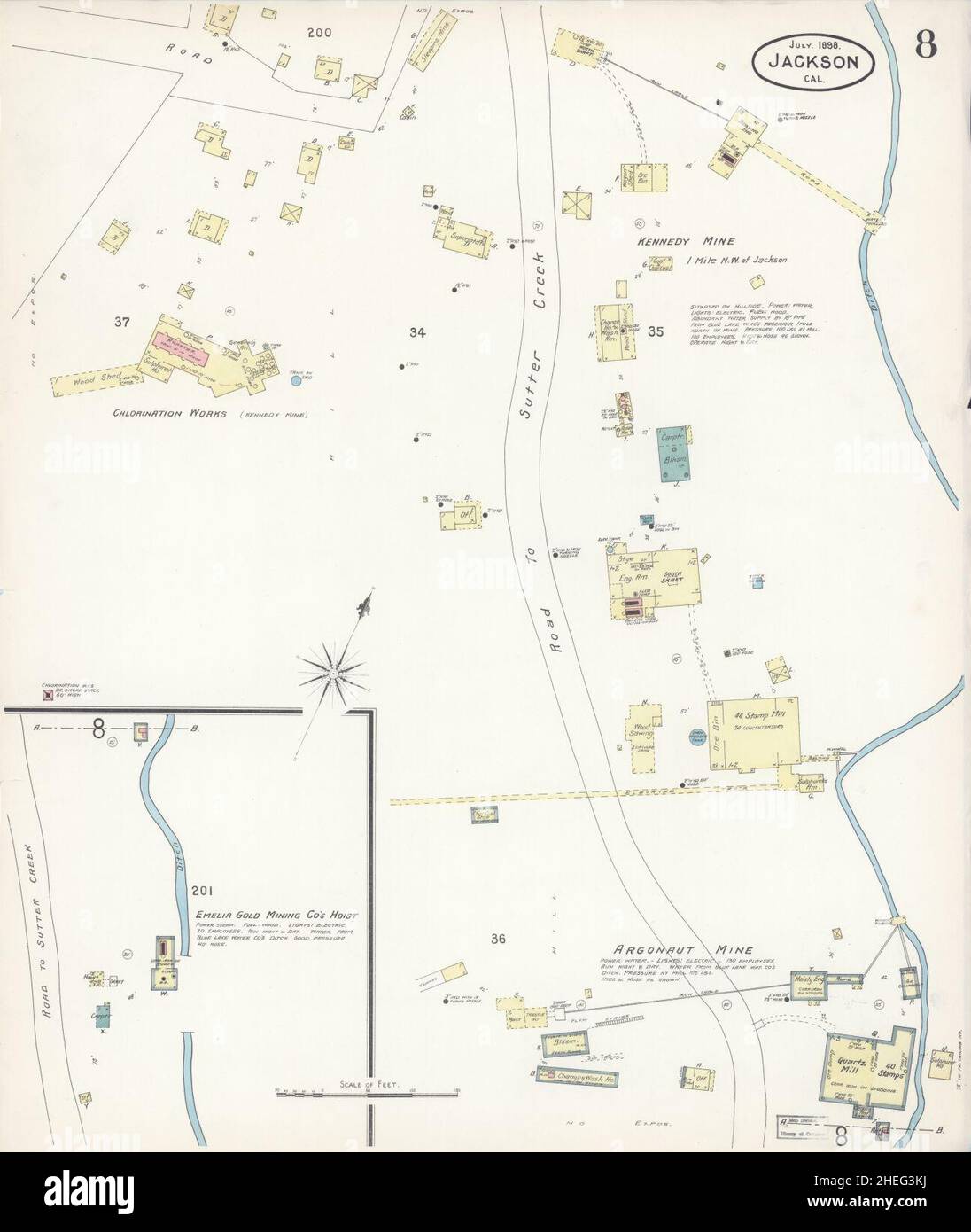 Amador county map hi-res stock photography and images - Alamy