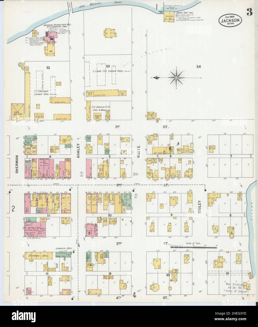 Map of jackson minnesota hi-res stock photography and images - Alamy