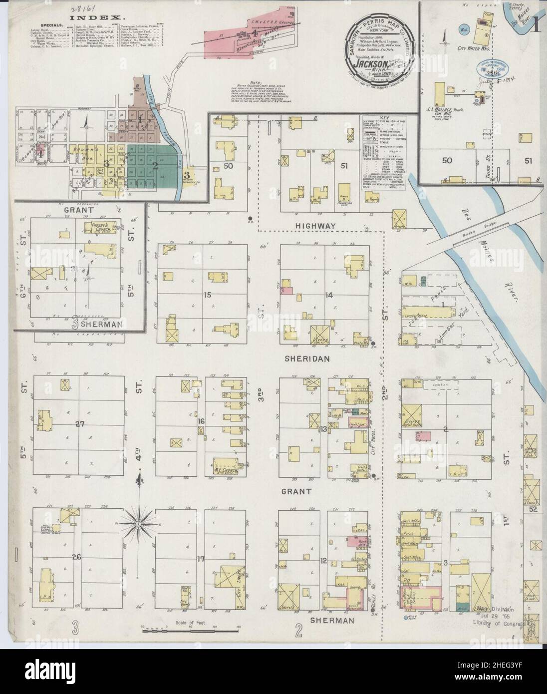 Map of jackson minnesota hi-res stock photography and images - Alamy
