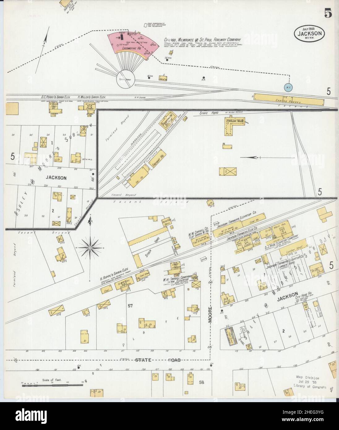 Map of jackson minnesota hi-res stock photography and images - Alamy