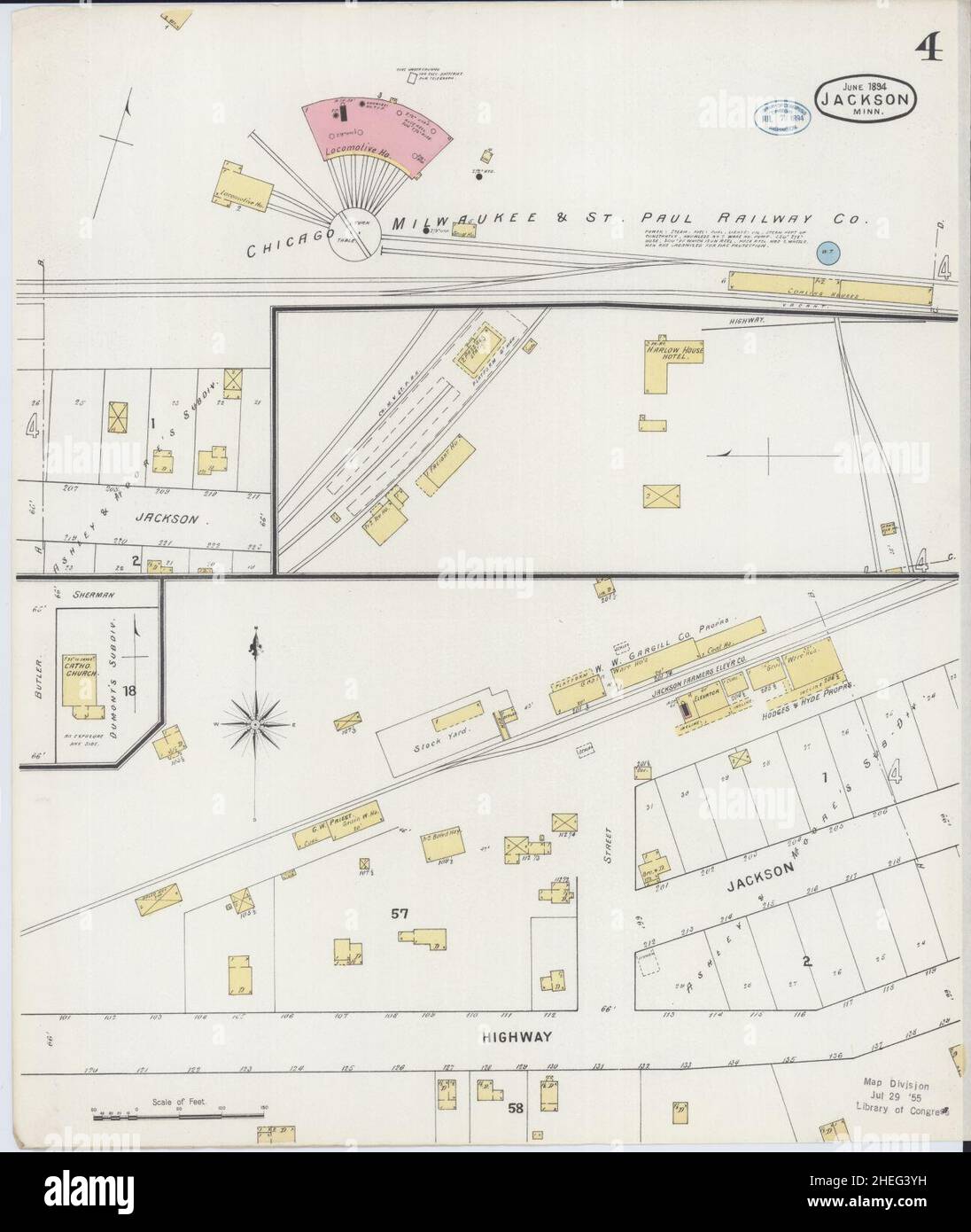 Map of jackson minnesota hi-res stock photography and images - Alamy