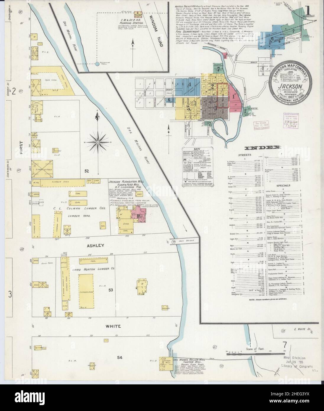Map of jackson minnesota hi-res stock photography and images - Alamy