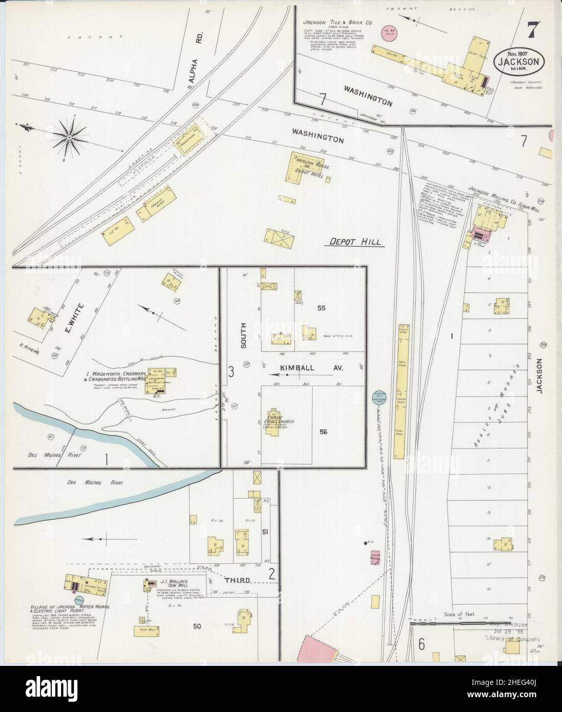 Map of jackson minnesota hi-res stock photography and images - Alamy