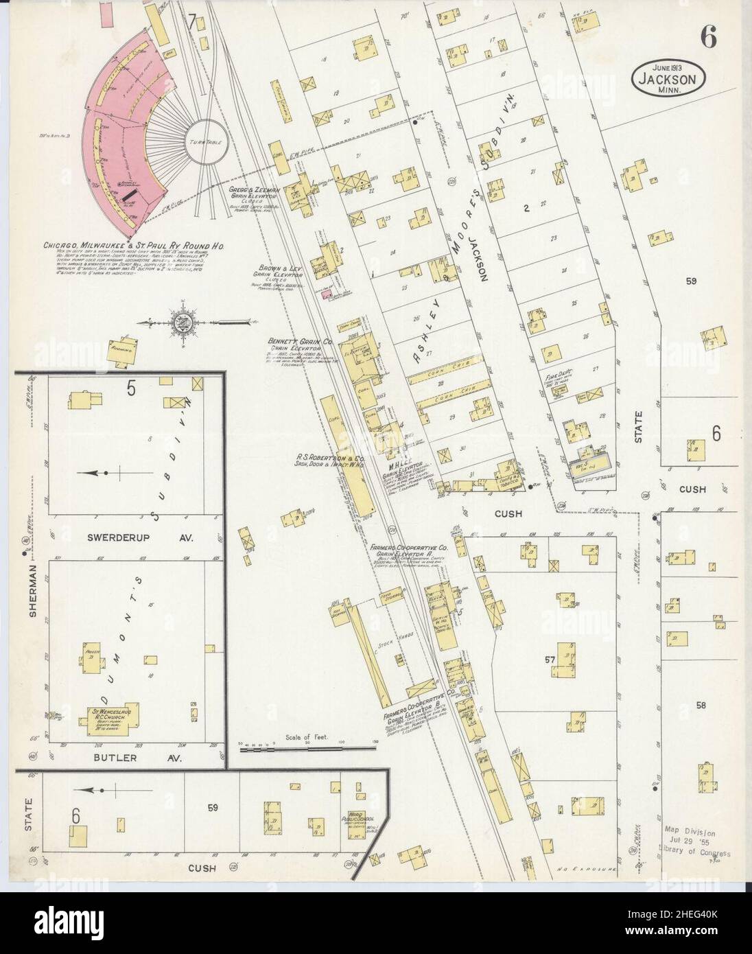 Map of jackson minnesota hi-res stock photography and images - Alamy