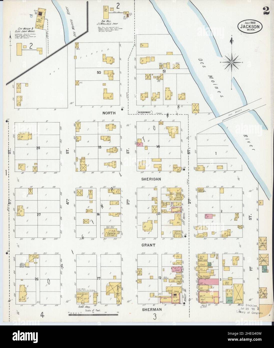 Map of jackson minnesota hi-res stock photography and images - Alamy
