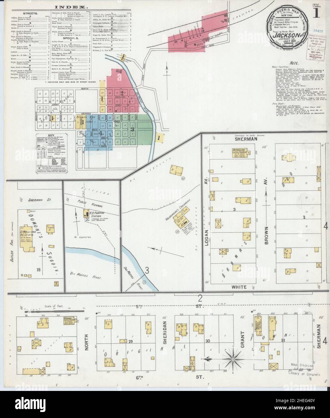 Map of jackson minnesota hi-res stock photography and images - Alamy