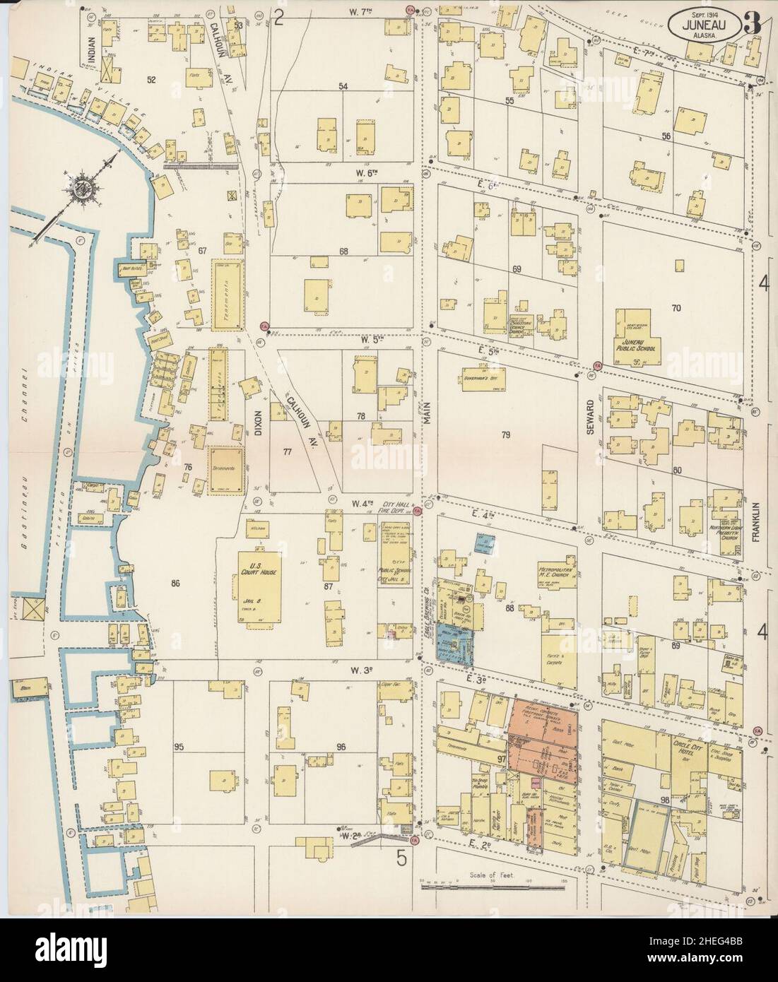 Map of juneau hi-res stock photography and images - Alamy