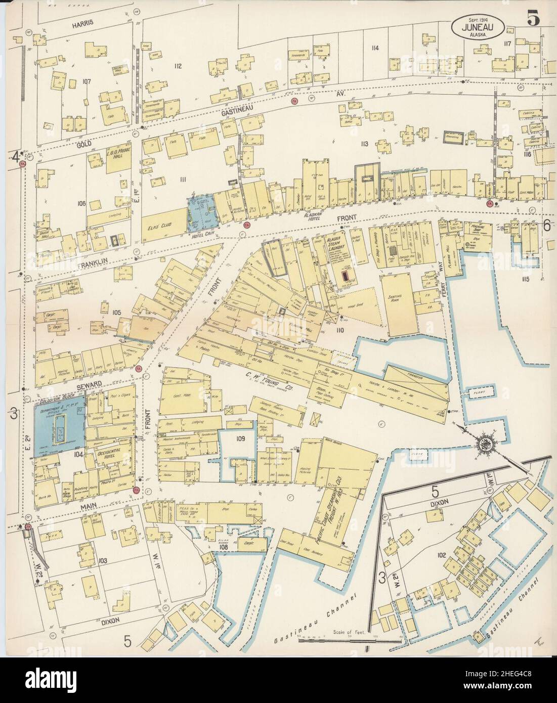Juneau alaska map hi-res stock photography and images - Alamy