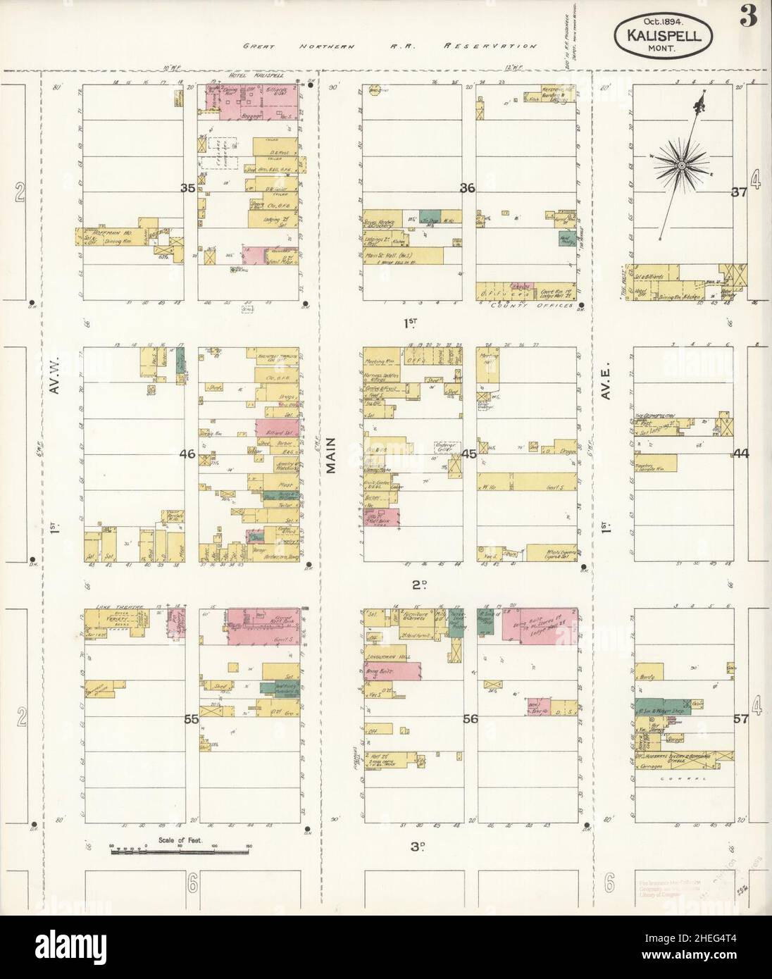 Kalispell montana map hi-res stock photography and images - Alamy