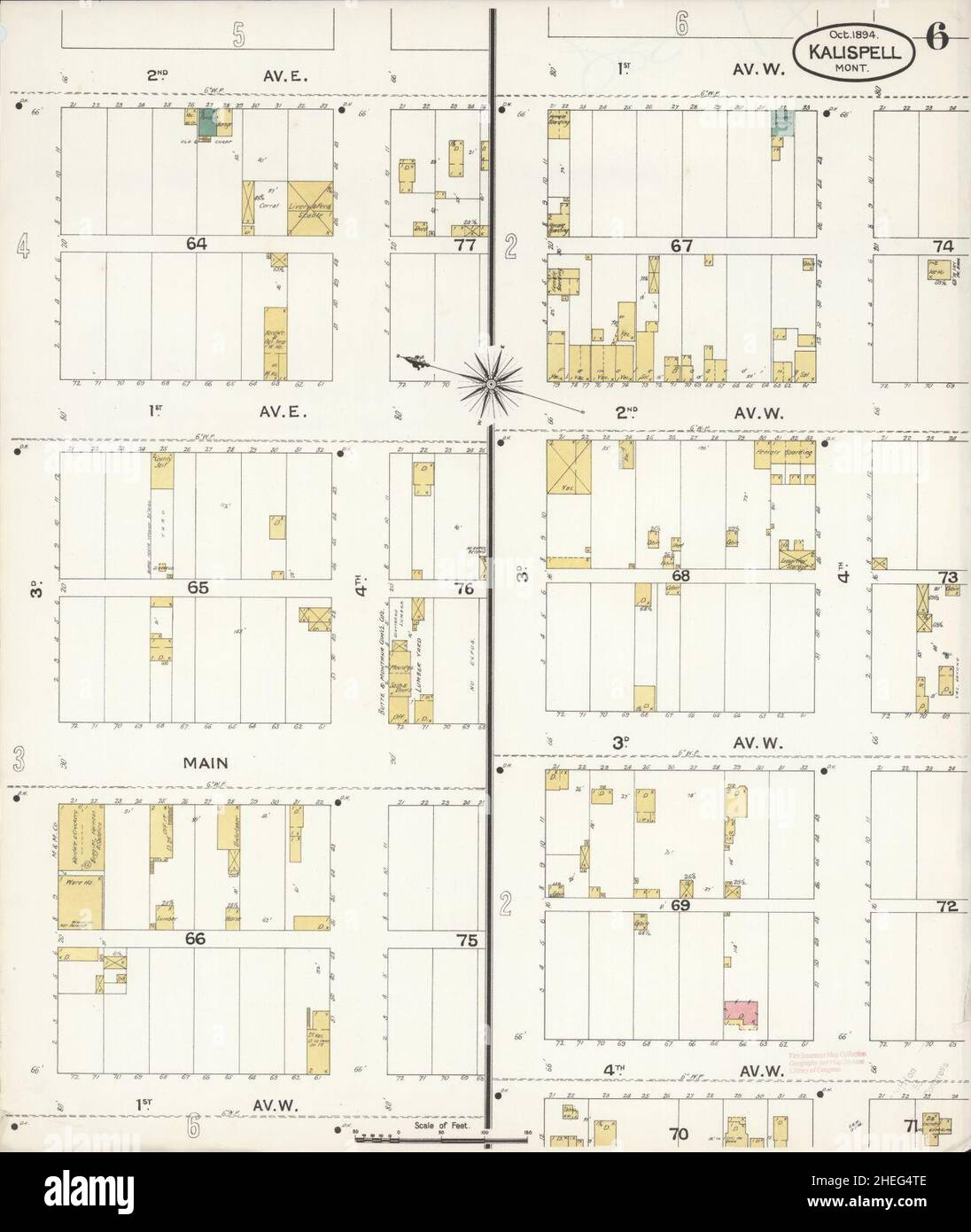 Kalispell montana map hi-res stock photography and images - Alamy