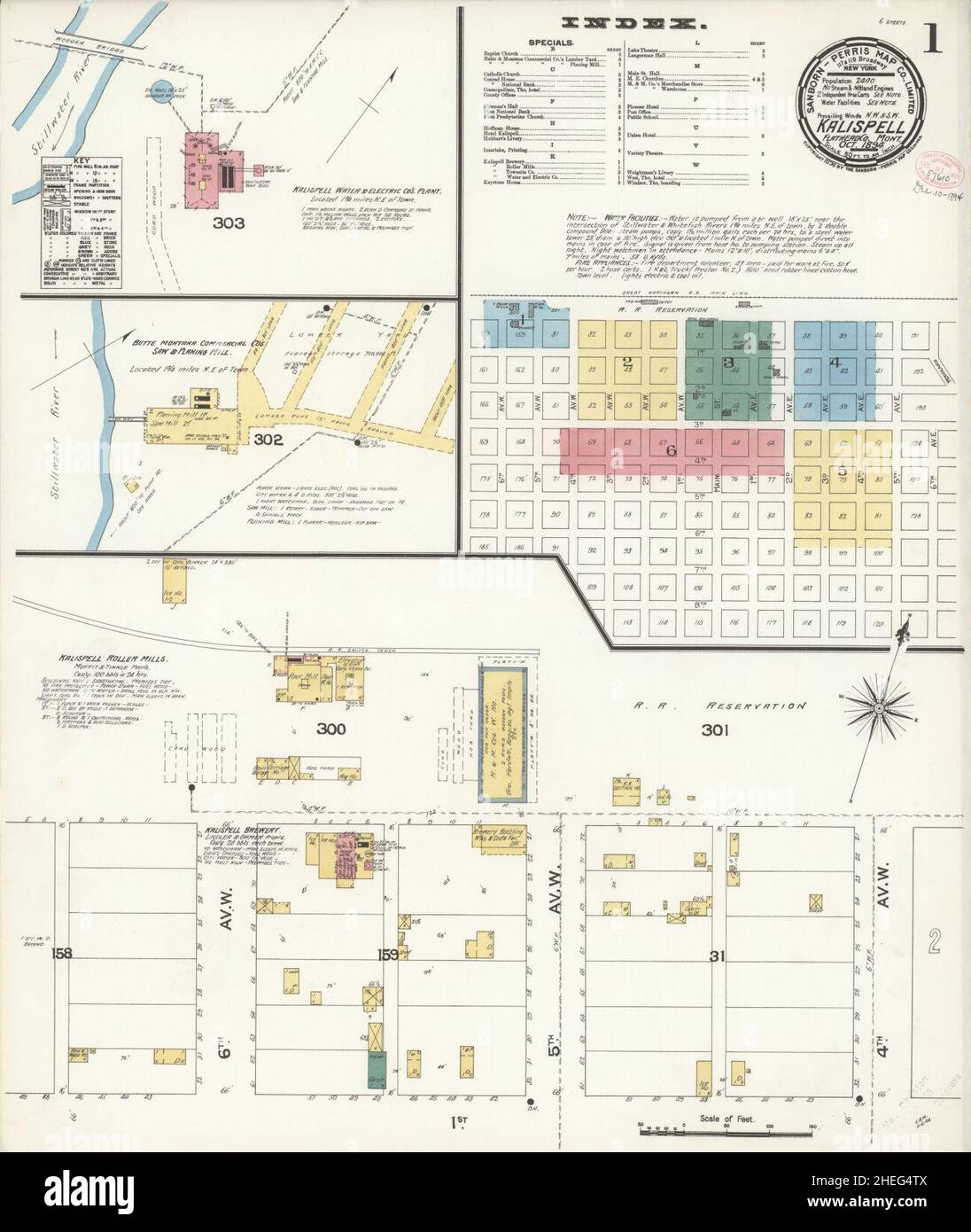 Kalispell montana map hi-res stock photography and images - Alamy