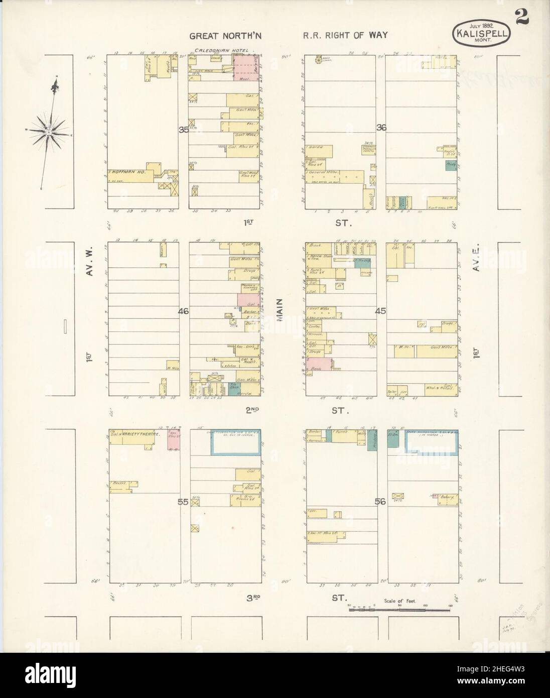 Kalispell montana map hi-res stock photography and images - Alamy