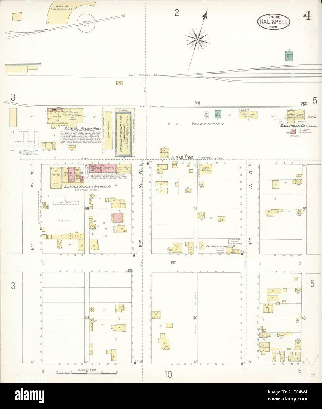 Kalispell map hi-res stock photography and images - Alamy