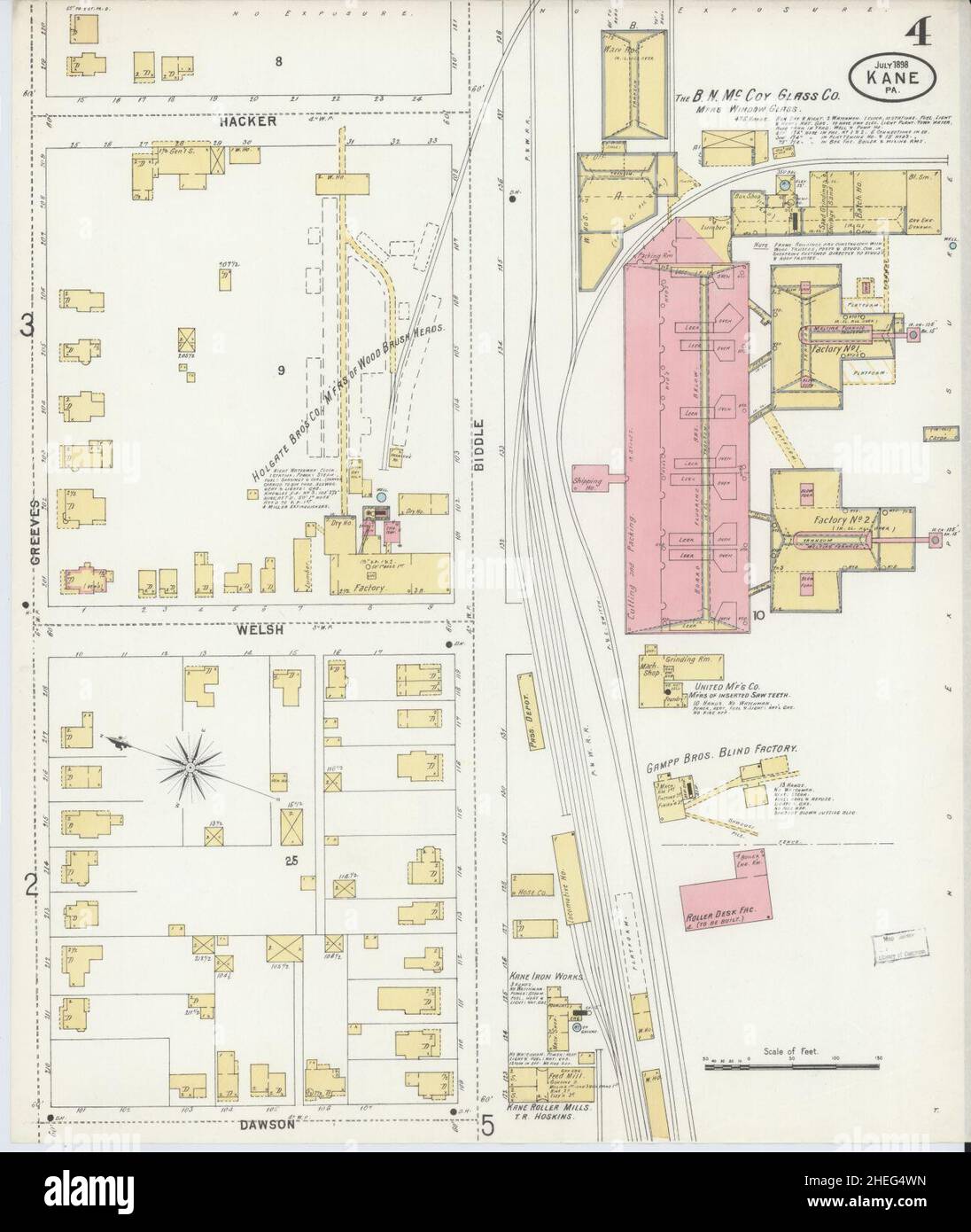 Map of kane pennsylvania hi-res stock photography and images - Alamy