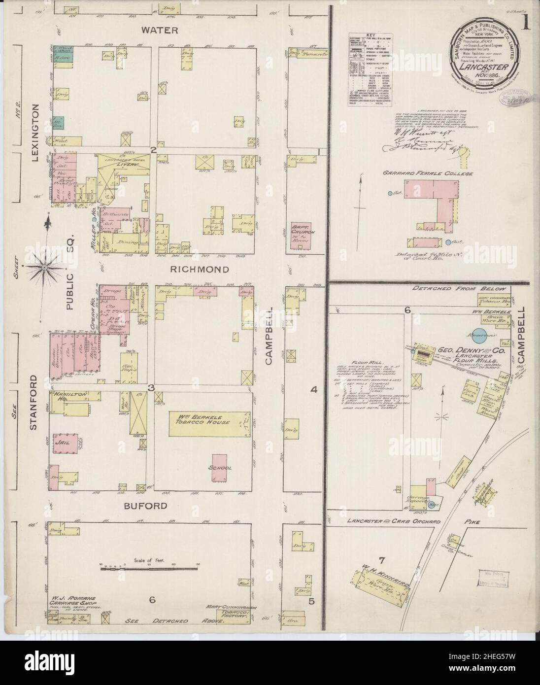 Garrard kentucky map hi-res stock photography and images - Alamy