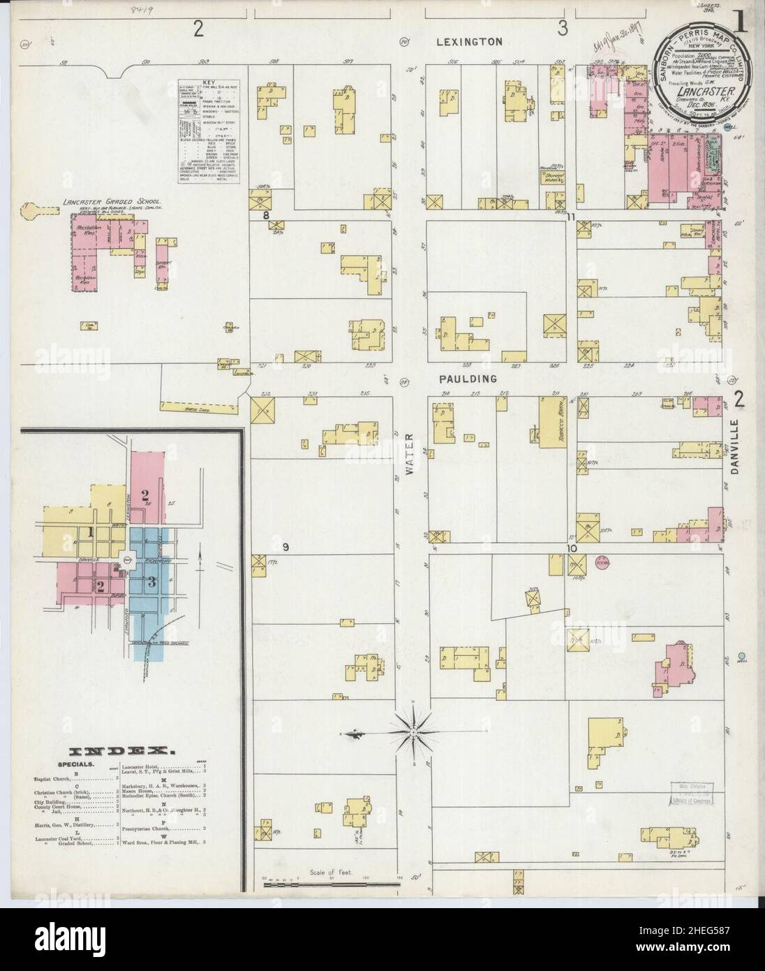Garrard county map hi-res stock photography and images - Alamy