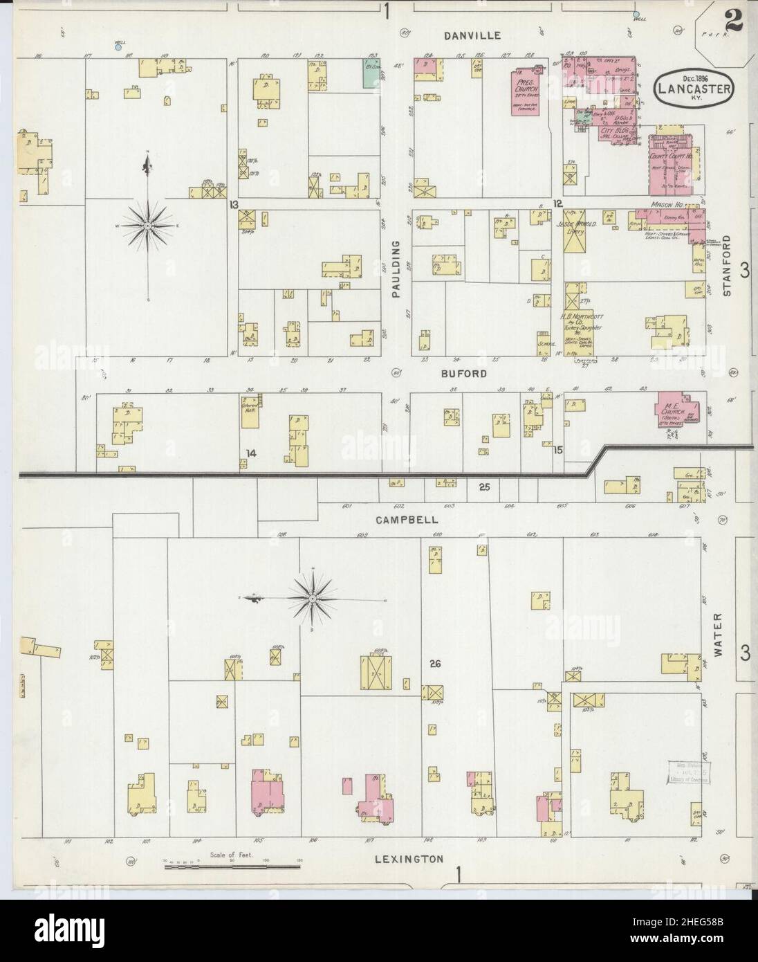 Sanborn Fire Insurance Map from Lancaster, Garrard County, Kentucky ...