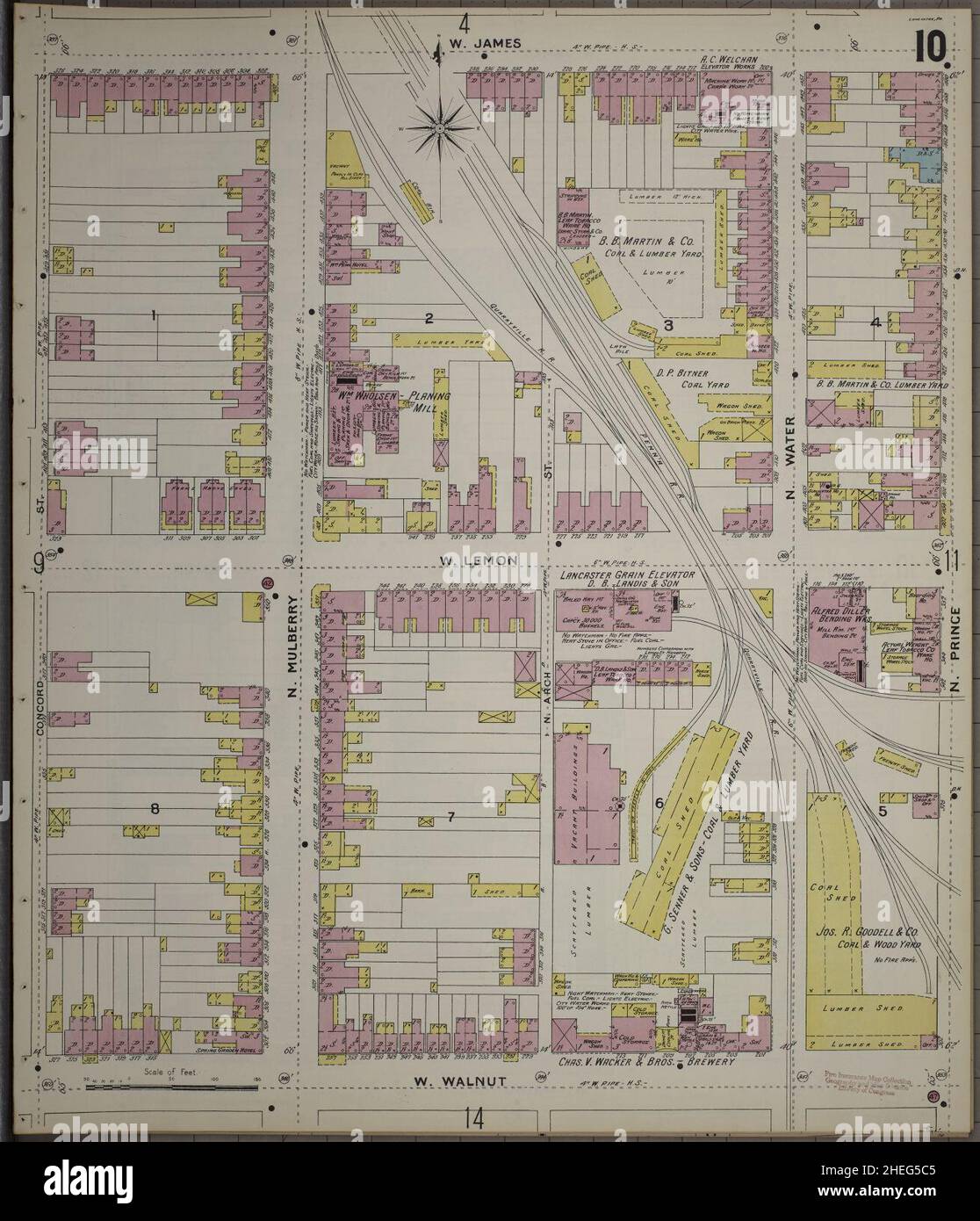Sanborn Fire Insurance Map from Lancaster, Lancaster County ...