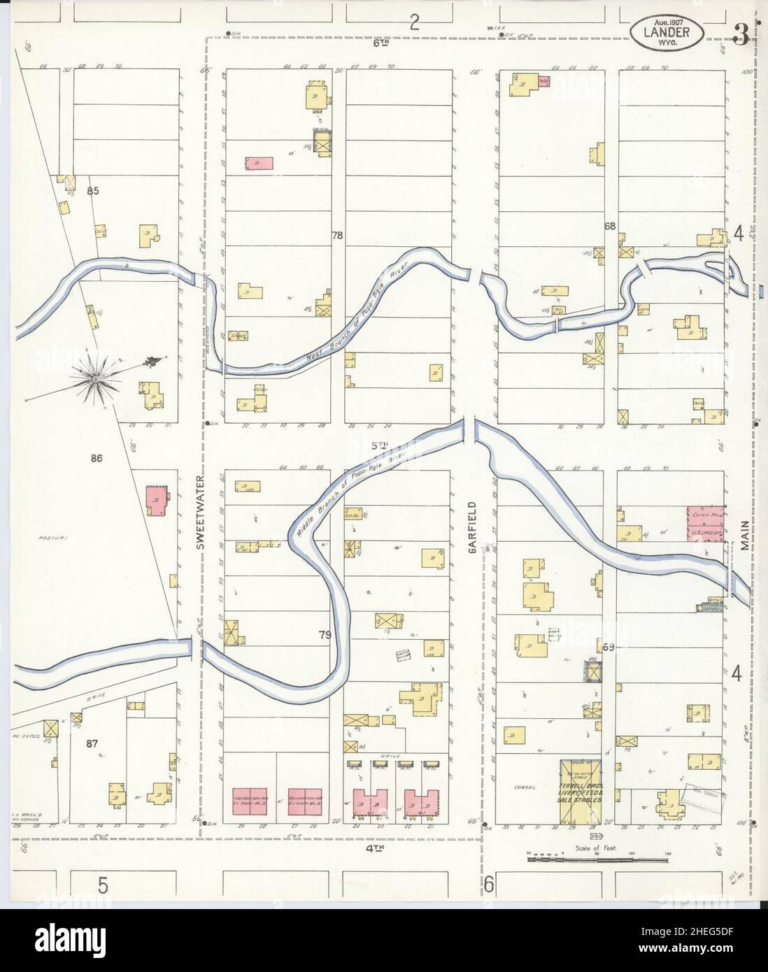 Lander county map hi-res stock photography and images - Alamy