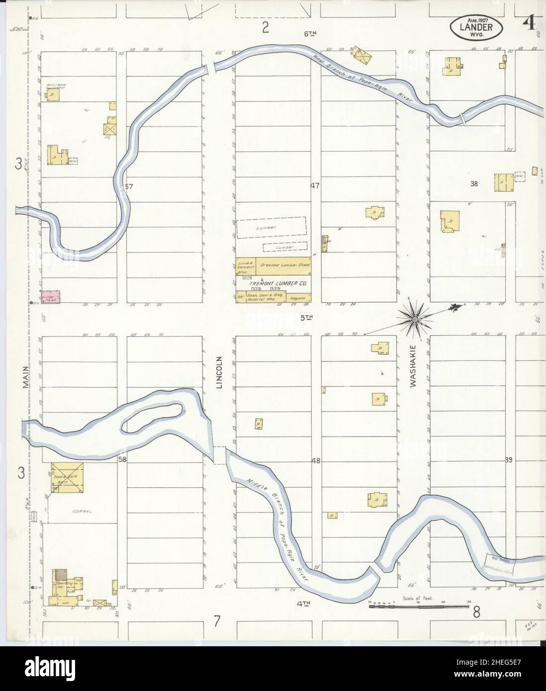 Lander county map hi-res stock photography and images - Alamy