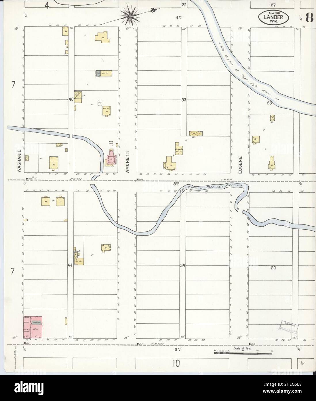 Lander county map hi-res stock photography and images - Alamy