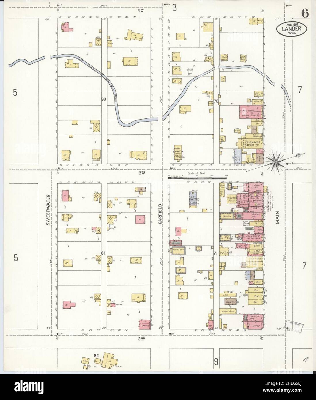 Lander county map hi-res stock photography and images - Alamy