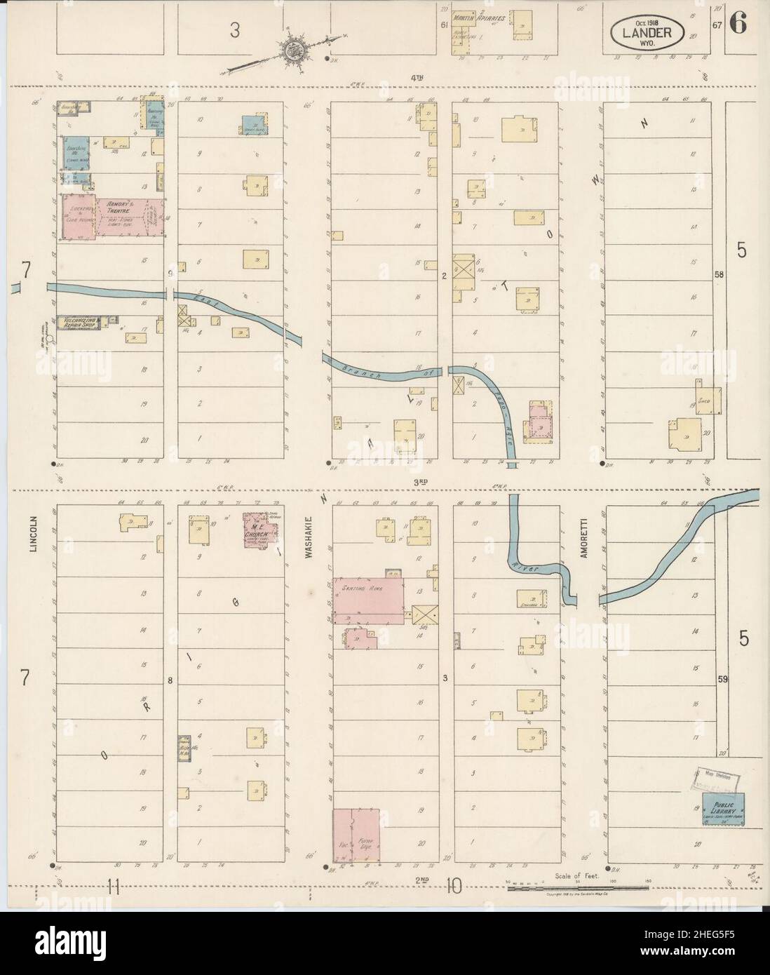 Lander county map hi-res stock photography and images - Alamy