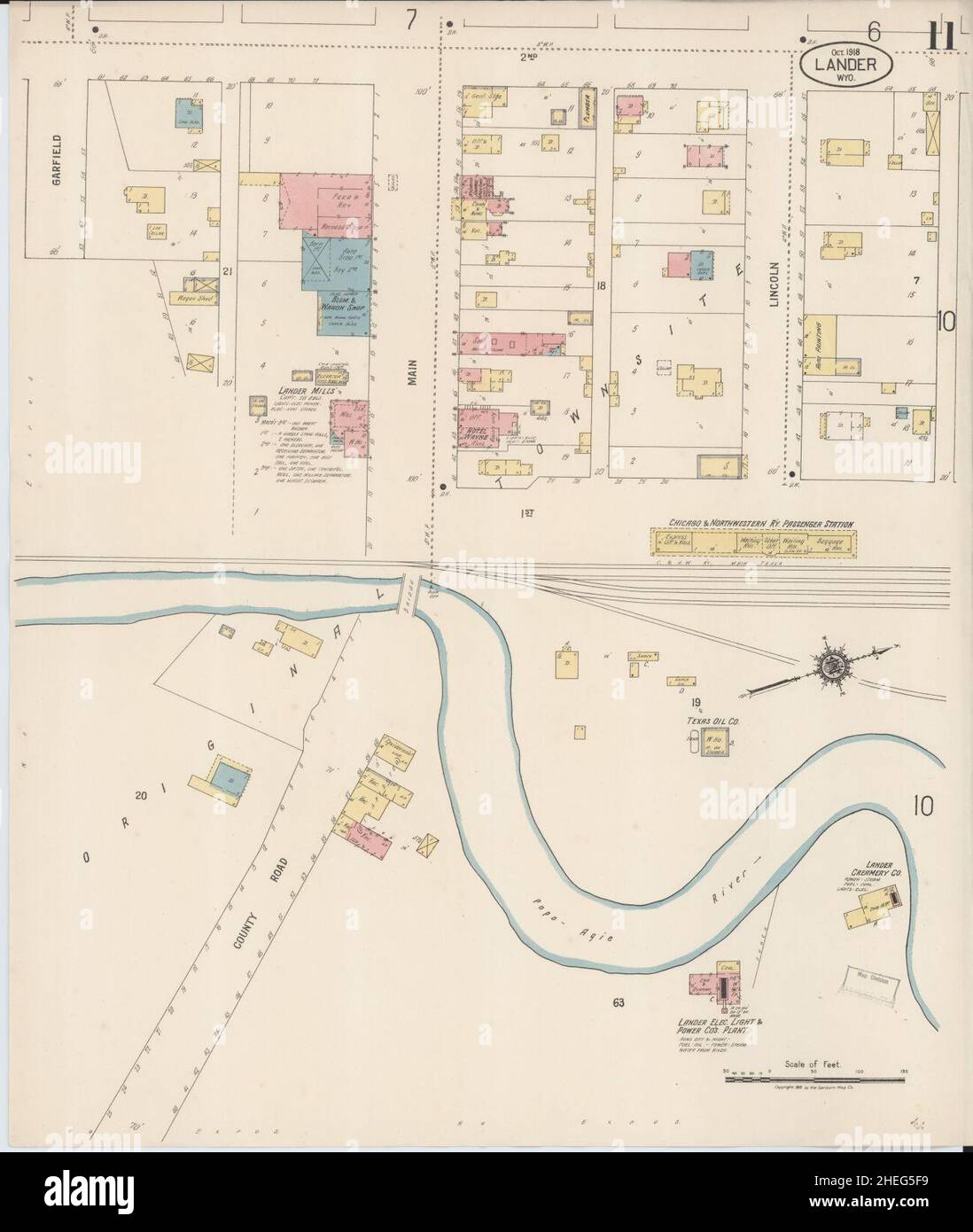 Lander county map hi-res stock photography and images - Alamy