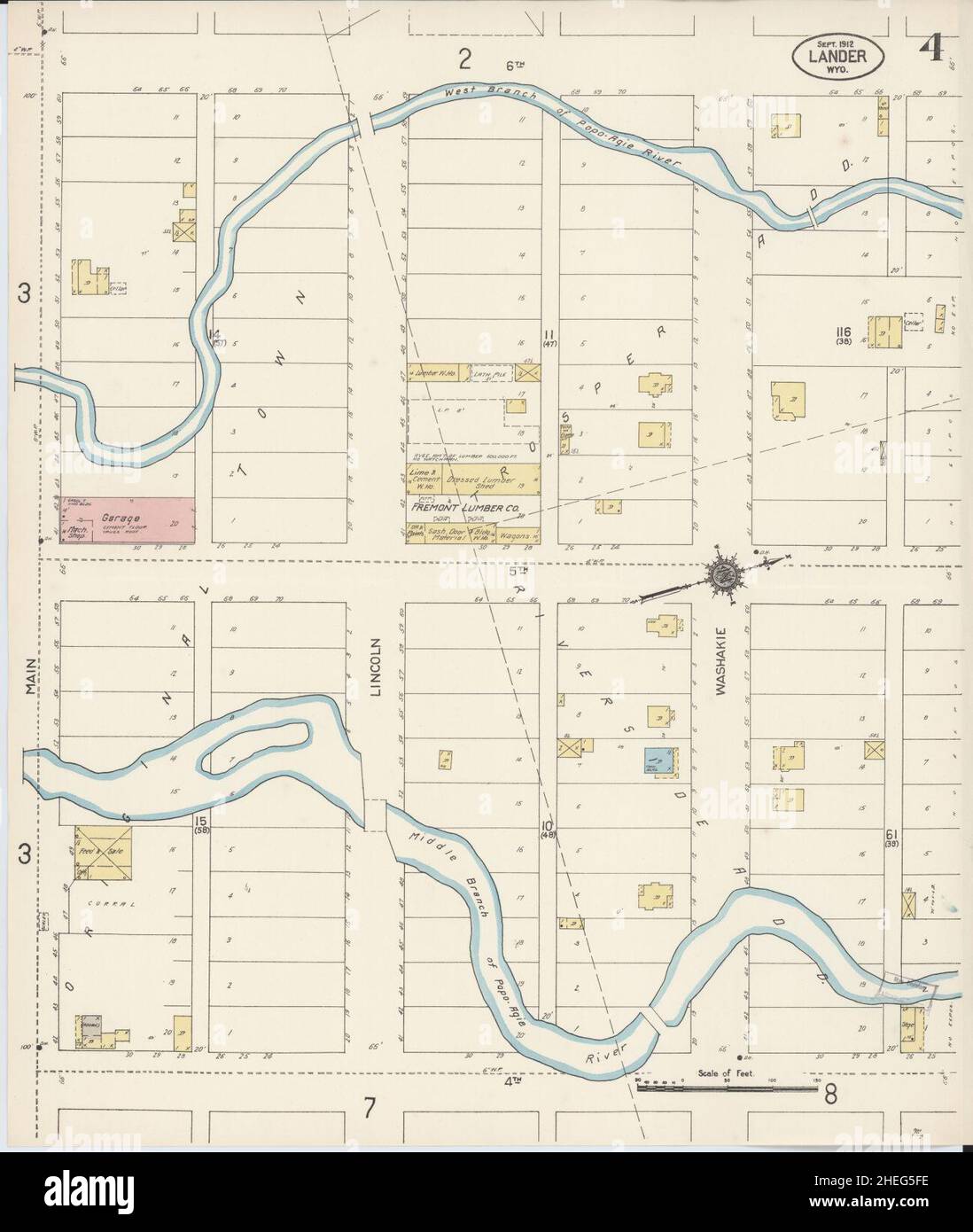 Lander county map hi-res stock photography and images - Alamy
