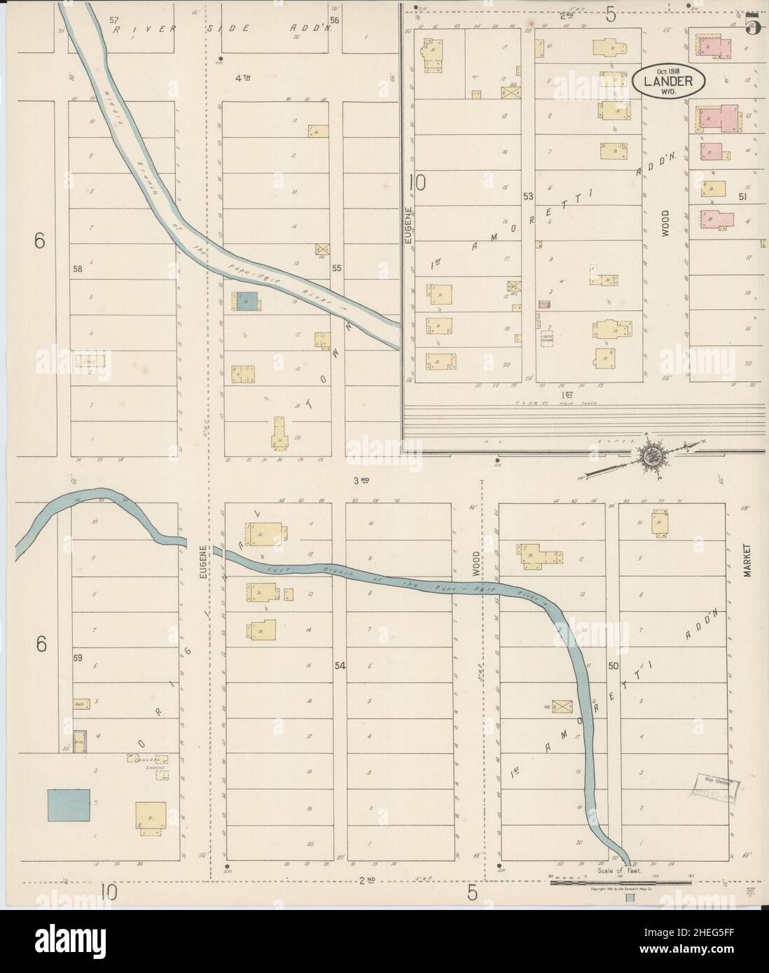 Lander county map hi-res stock photography and images - Alamy