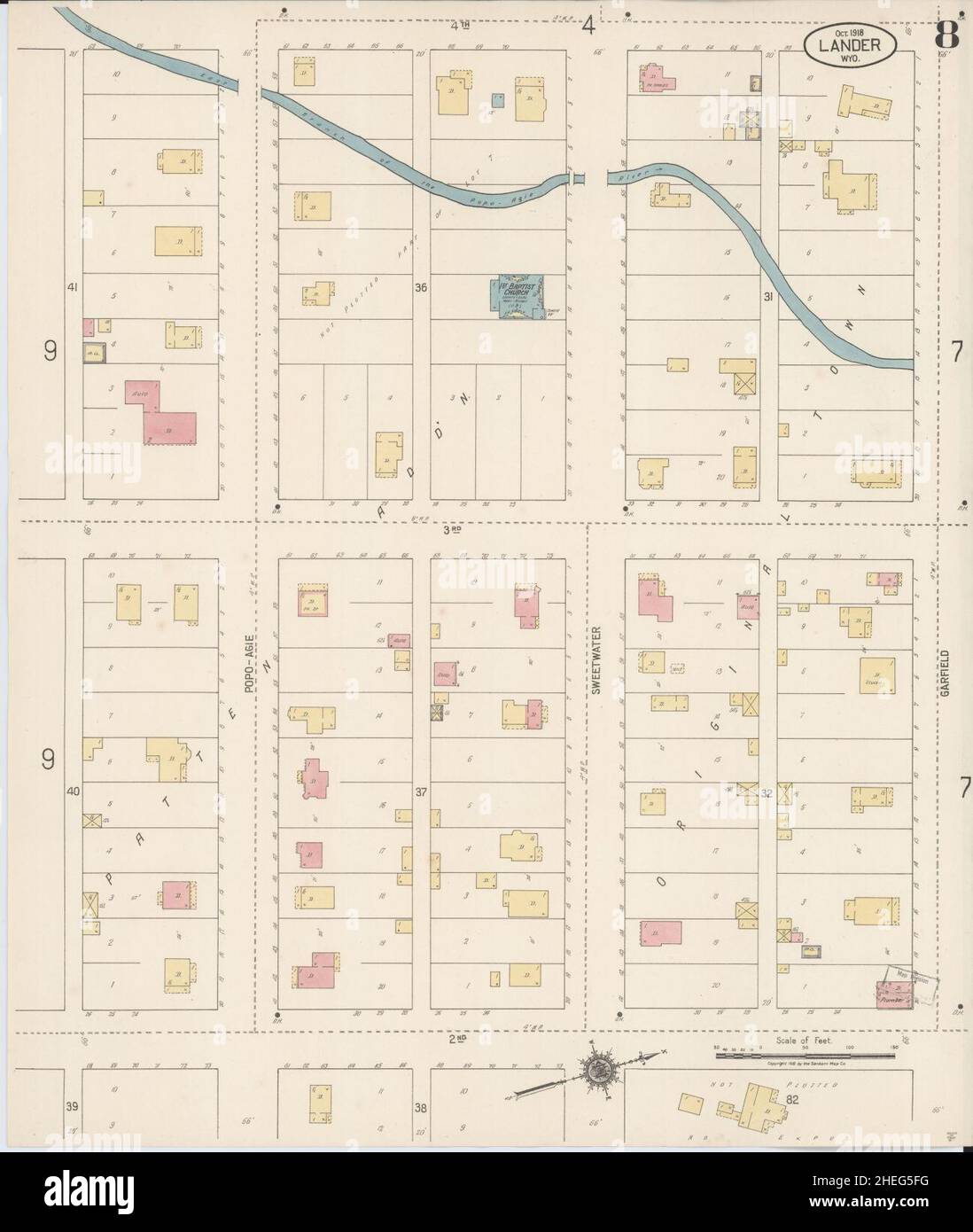 Lander county map hi-res stock photography and images - Alamy