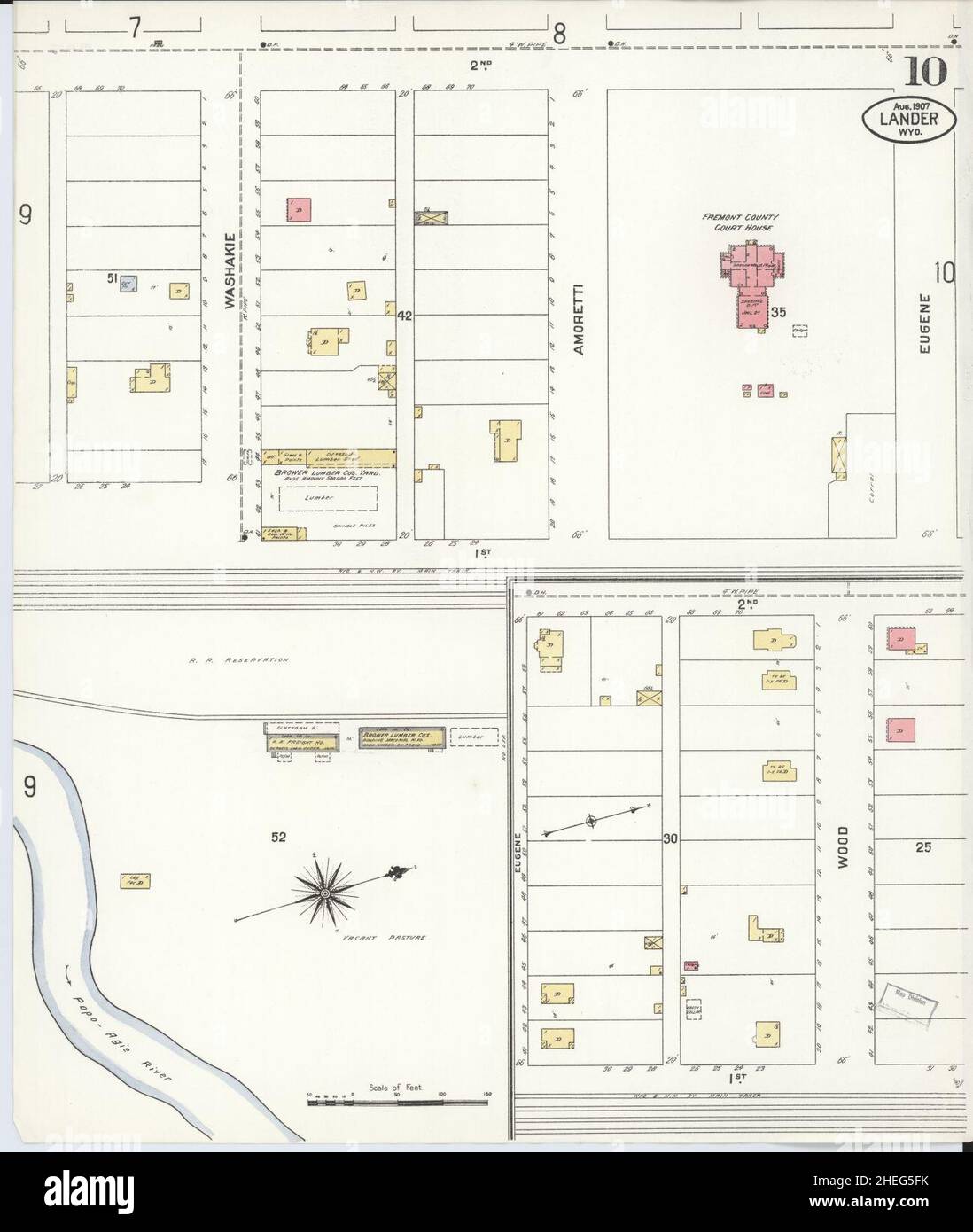 Lander county map hi-res stock photography and images - Alamy