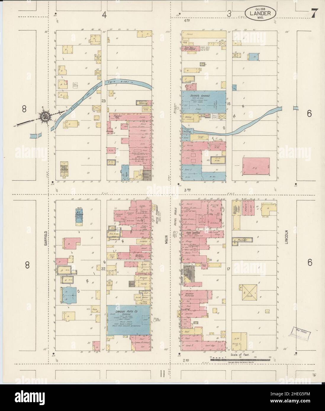 Lander county map hi-res stock photography and images - Alamy