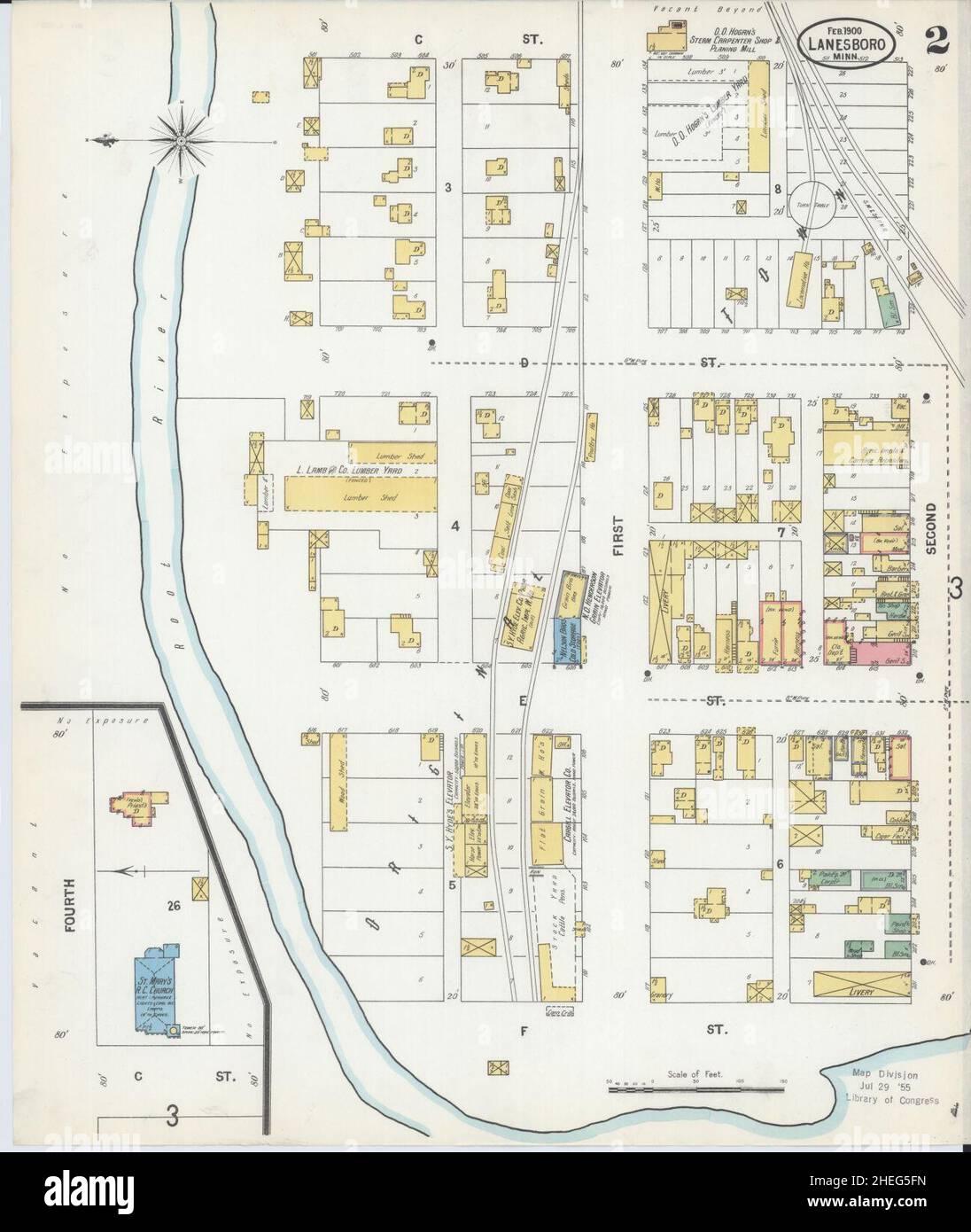 Fillmore county map hi-res stock photography and images - Alamy
