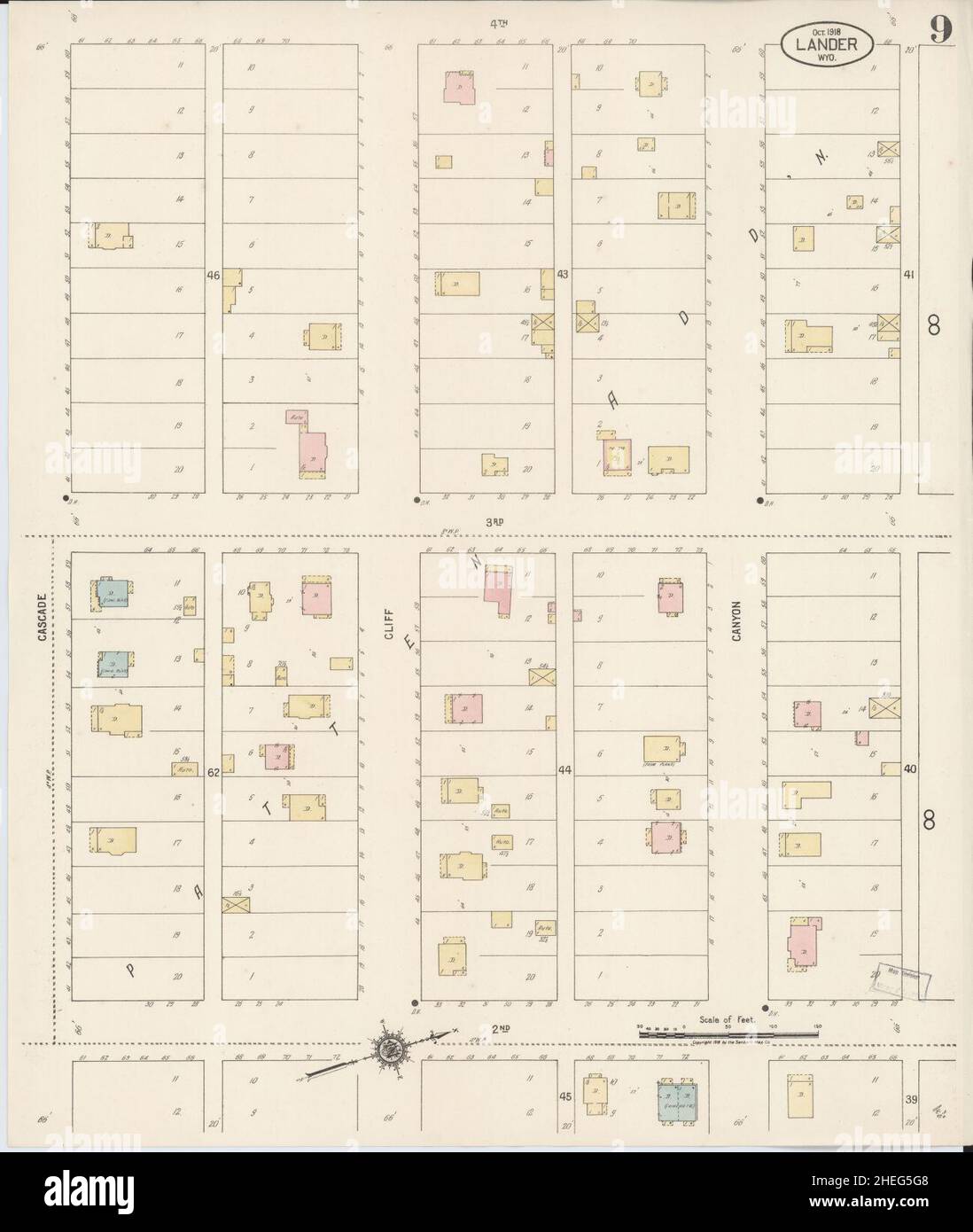 Lander county map hi-res stock photography and images - Alamy