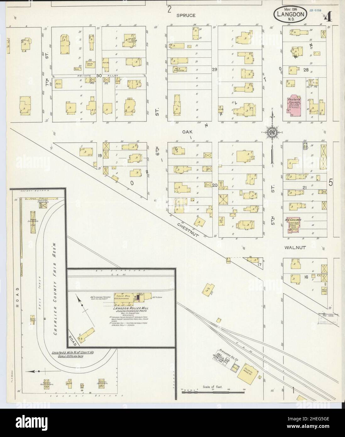 Sanborn Fire Insurance Map from Langdon, Cavalier County, North Dakota ... Sanborn Fire Insurance Map from Langdon, Cavalier County, North Dakota ...