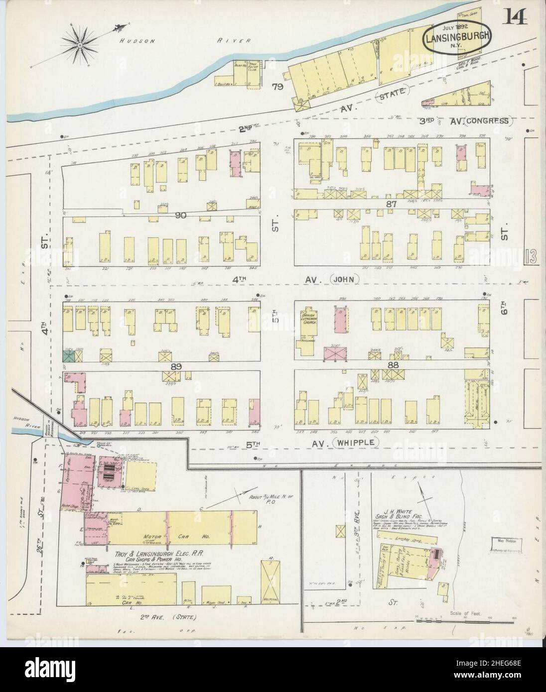 Rensselaer county map hi-res stock photography and images - Alamy