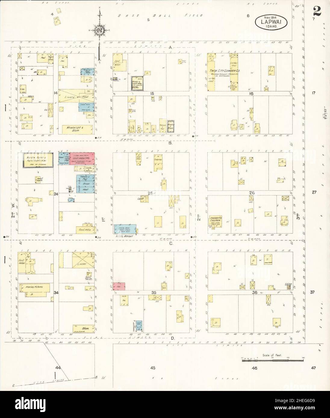 Nez perce county map hi-res stock photography and images - Alamy