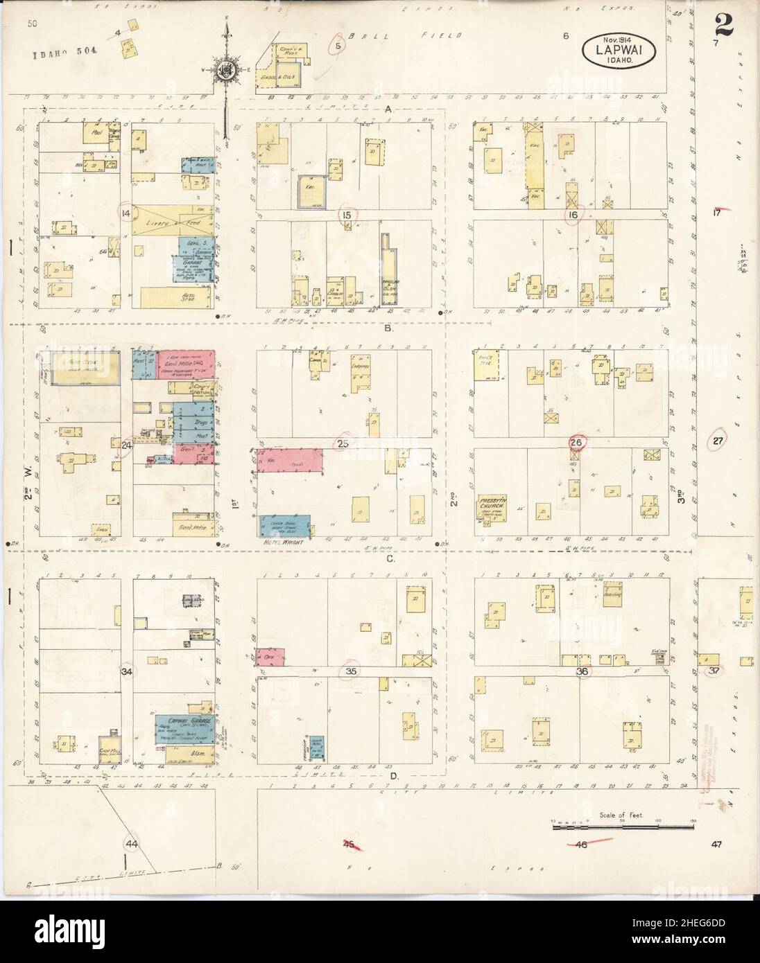 Nez perce county map hi-res stock photography and images - Alamy