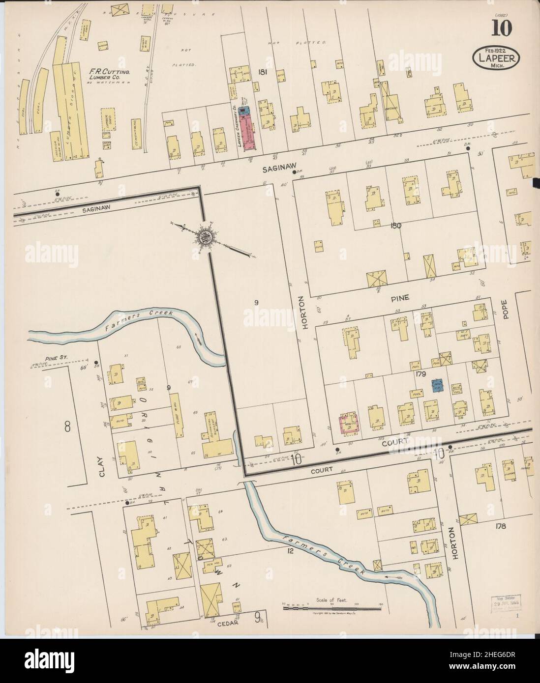 Map of lapeer michigan hi-res stock photography and images - Alamy