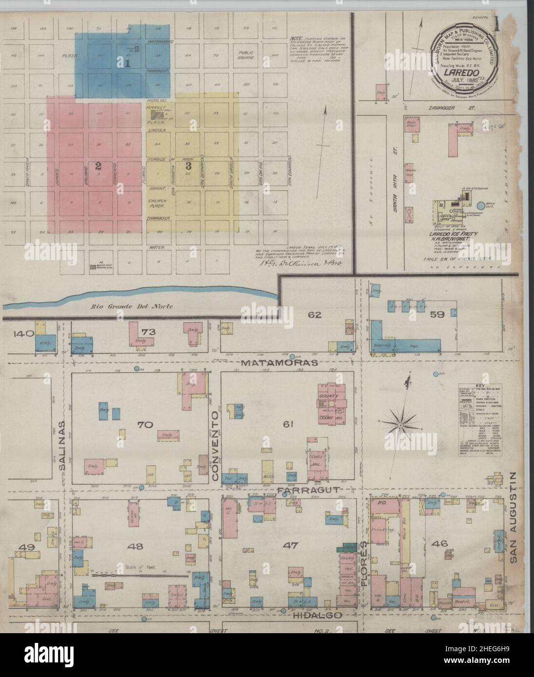 Map of laredo texas hi-res stock photography and images - Alamy