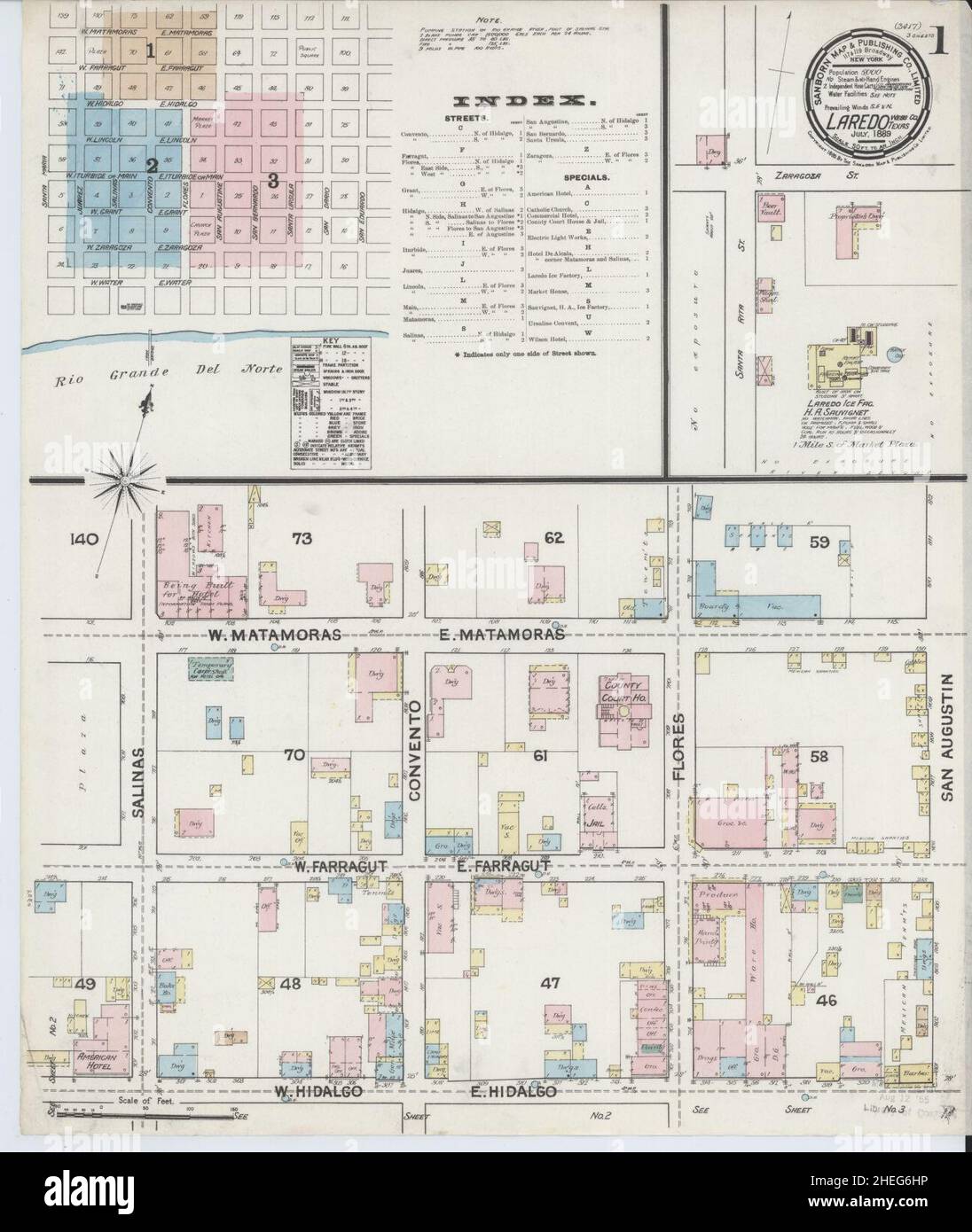 Map of laredo texas hi-res stock photography and images - Alamy