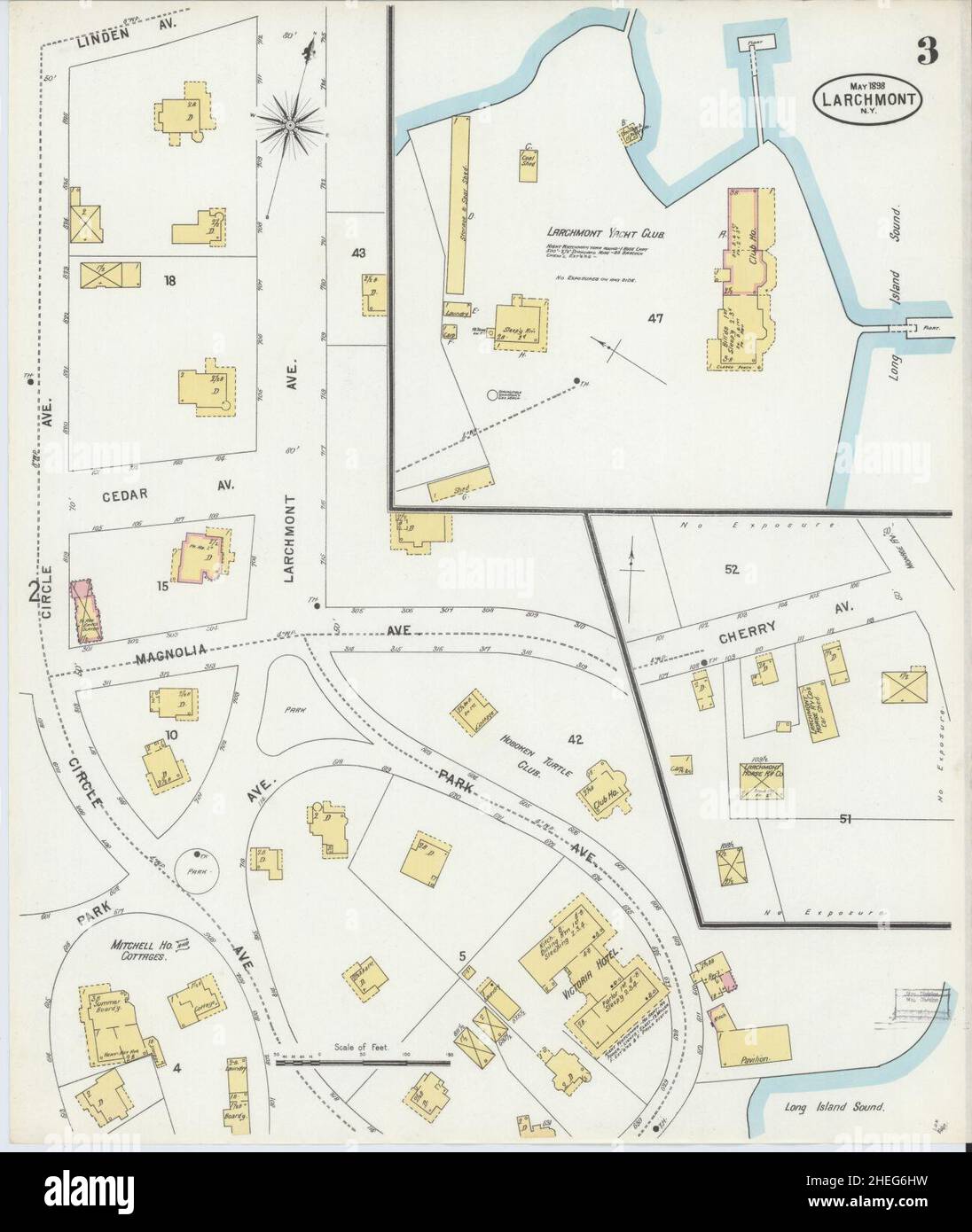 Sanborn Fire Insurance Map from Larchmont, Westchester County, New York ...